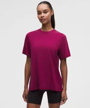 Lululemon Jersey Training Short-sleeve Shirt - Raspberry Rave