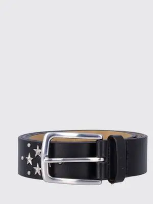 Obey Leather Belt With Applied Studs And Stars