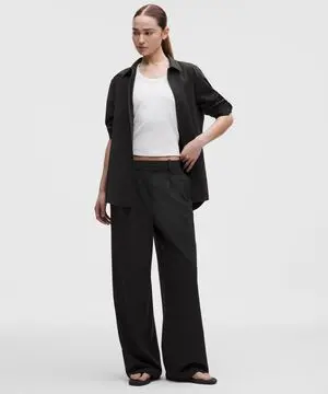 Lululemon Daydrift High-rise Wide-leg Trouser Black