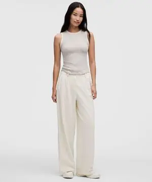Lululemon Daydrift High-rise Wide-leg Trouser Light Ivory