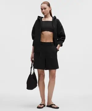 Lululemon Daydrift Pleated High-rise Short 7 - Black