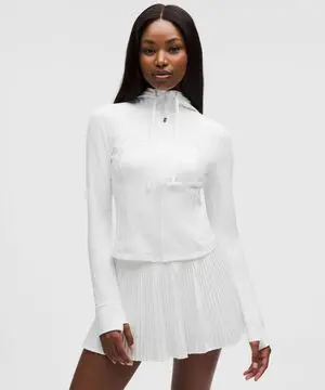 Lululemon Define Cropped Hooded Jacket - White