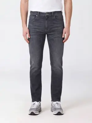 Eleventy Slim Fit Five-pocket Cotton Denim Jeans - Grey