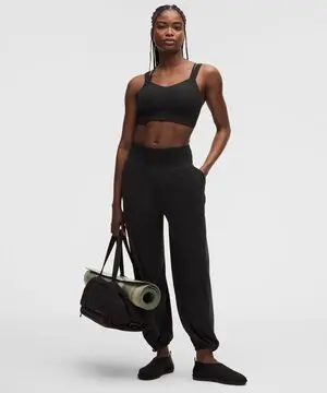 Lululemon Like A Cloud Ribbed Longline Bra - Black