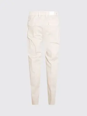 Eleventy Slim-fit Stretch-cotton Drawstring Trousers - Sand