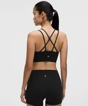 Lululemon Like A Cloud Ribbed Longline Bra - Black