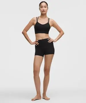 Lululemon Like A Cloud Ribbed Longline Bra - Black