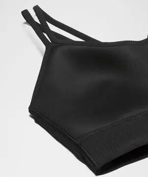 Lululemon Like A Cloud Ribbed Longline Bra - Black
