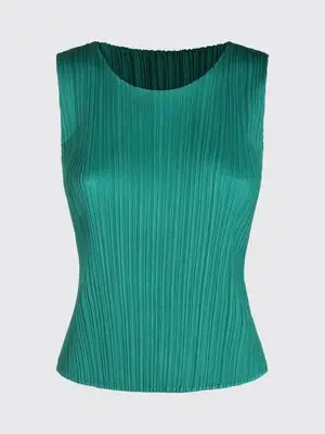 Issey Miyake Pleated Off-the-shoulder Top With Lace Inserts By