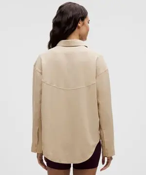 Lululemon Long Button-front Shirt - Mojave Tan