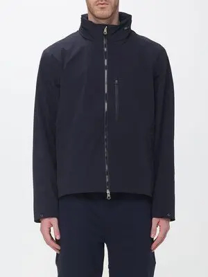 Paul Smith Technical Fabric Windbreaker Jacket With High Neck And Zip Closure
