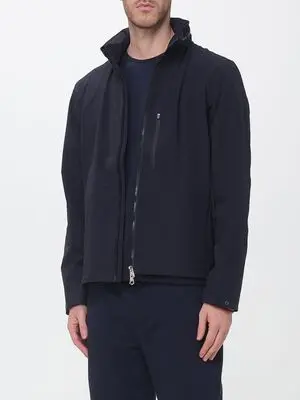 Paul Smith Technical Fabric Windbreaker Jacket With High Neck And Zip Closure