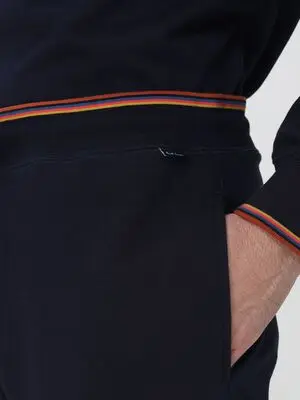 Paul Smith Slim Fit Jersey Jogging Trousers With Drawstring Waist And Slant Pockets