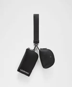 Lululemon Dual Pouch Wristlet Black