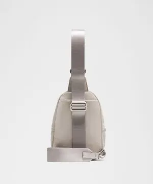 Lululemon Everywhere Sling Bag Small 2l - Downtown Tan/silver