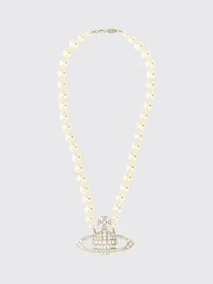 VIVIENNE WESTWOOD Orb Choker With Faux Pearls And Crystals - Silver