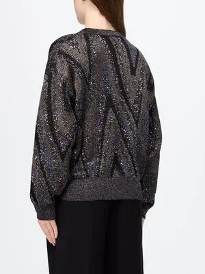 Missoni Zig-zag Lurex Cardigan With A V-neck And Button Closure