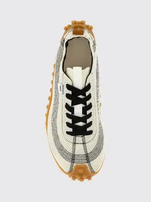 AMI Paris Mirage Technical Mesh Sneakers With Notched Sole And Applied Logo