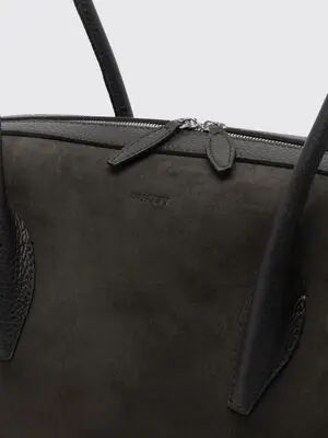 Yuzefi Brioche Suede Calfskin Leather Shoulder Bag With Double Handle