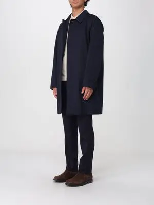 Burberry Knee-length Single-breasted Trench Coat In Cotton With Concealed Fastening