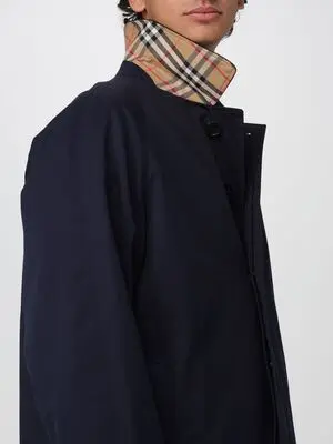 Burberry Knee-length Single-breasted Trench Coat In Cotton With Concealed Fastening