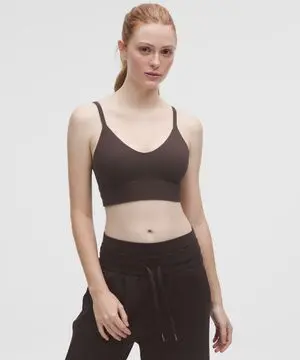 Lululemon Focuser Scoop-neck Bra Nulu - Sequoia