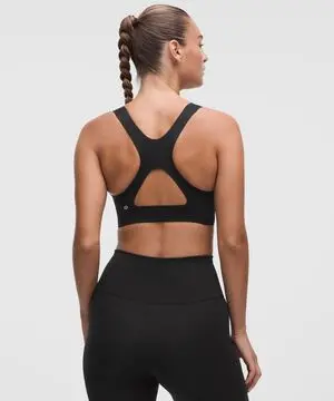 Lululemon Go Further Bra With Support Code Technology - Black