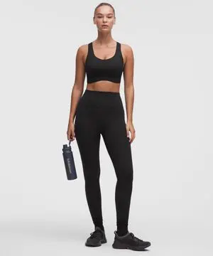 Lululemon Go Further Bra With Support Code Technology - Black