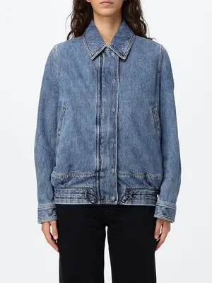 Loewe Cropped Shirt-style Cotton Denim Jacket