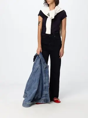 Loewe Cropped Shirt-style Cotton Denim Jacket