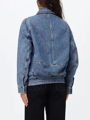 Loewe Cropped Shirt-style Cotton Denim Jacket