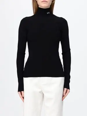 Loewe Slim Fit Viscose Turtleneck With Contrast Logo