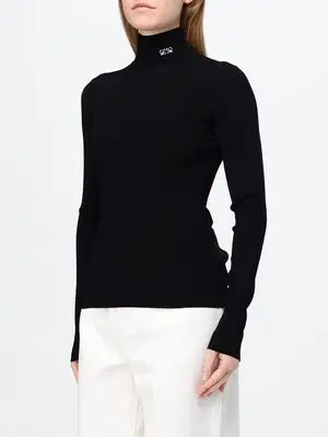 Loewe Slim Fit Viscose Turtleneck With Contrast Logo