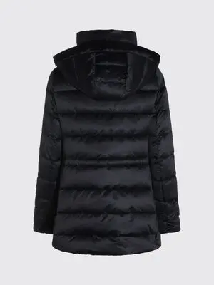 MOORER Delia-se3 Long Silk Technical Fabric Down Jacket With Hood - Blue