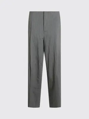 Alberta Ferretti Mid-rise Chevron Wool-blend Skinny Trousers