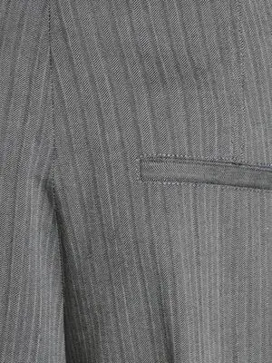 Alberta Ferretti Mid-rise Chevron Wool-blend Skinny Trousers