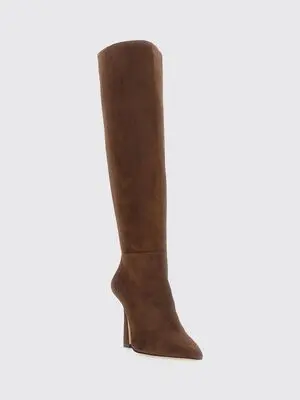 STUART WEITZMAN Suede Knee-high Boots With A Flared Heel