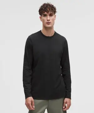 Lululemon Organic Cotton-blend Classic-fit Long-sleeve Shirt - Black