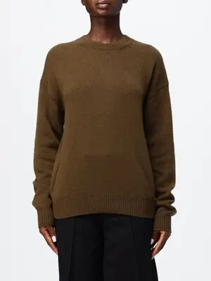 Phoebe Philo Crewneck Jumper In Pure Cashmere With Dropped Shoulders