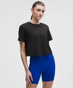 Lululemon Pace Crush Cross-back Graphic T-shirt - Black