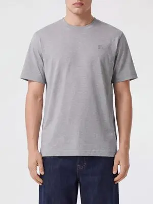 Burberry Crewneck Cotton T-shirt With Ekd Logo Print - Multicolor