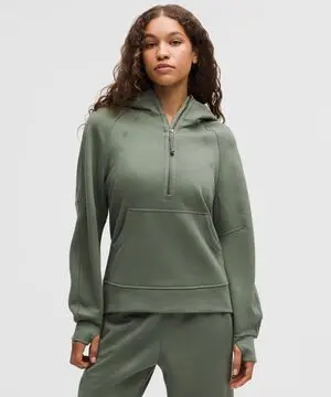 Lululemon Scuba Oversized Half-zip Hoodie - Willow Leaf