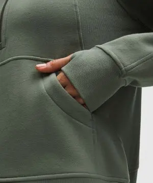 Lululemon Scuba Oversized Half-zip Hoodie - Willow Leaf