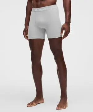 Lululemon Soft Stretch Active Boxer Brief 5" Silver Drop
