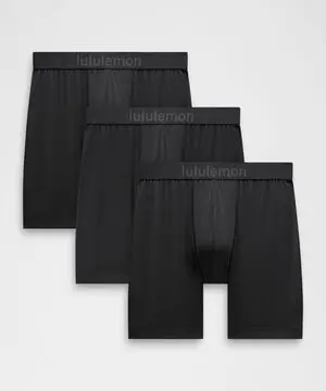 Lululemon Soft Stretch Active Boxer Brief 7 - Black/black/black