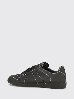 MAISON MARGIELA Replica Bi Calf Leather Low Top Sneakers - Black