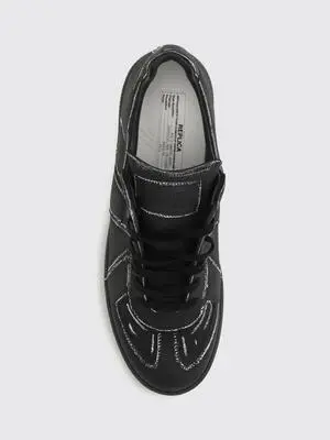MAISON MARGIELA Replica Bi Calf Leather Low Top Sneakers - Black
