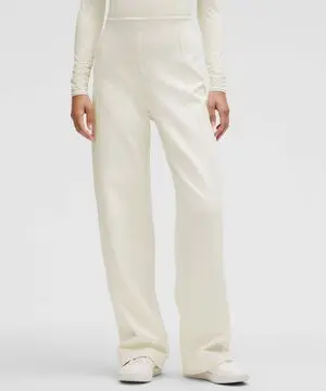 Lululemon Stretch Knit Straight-leg Pull-on Pant - Bone