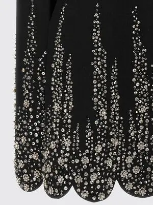 Valentino Garavani Bead-embellished Wool Mini Cocktail Dress
