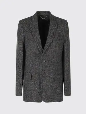 Victoria Beckham Single-breasted Virgin Wool And Cotton Blazer With Peak Lapels